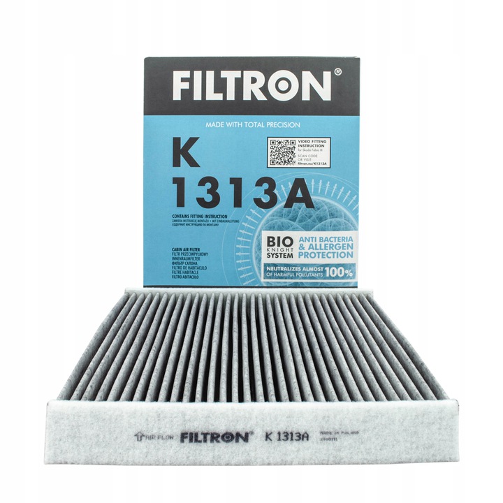 Фильтр салона VW POLO RUS 10-; SKODA FABIA 08-, RAPID 12- угольный ...